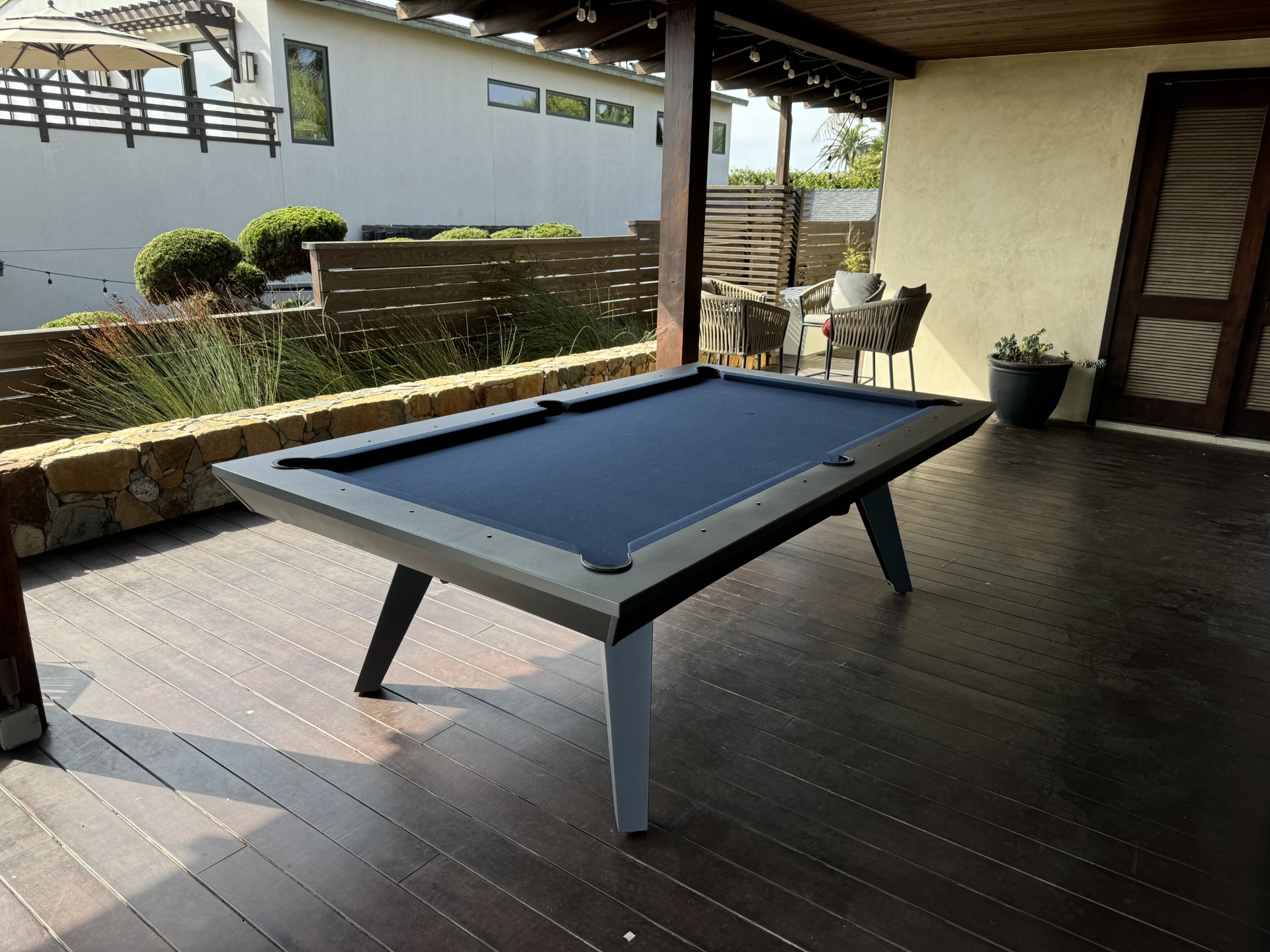 Elegant Outdoor Patio Pool Table in Encinitas, CA • West State ...